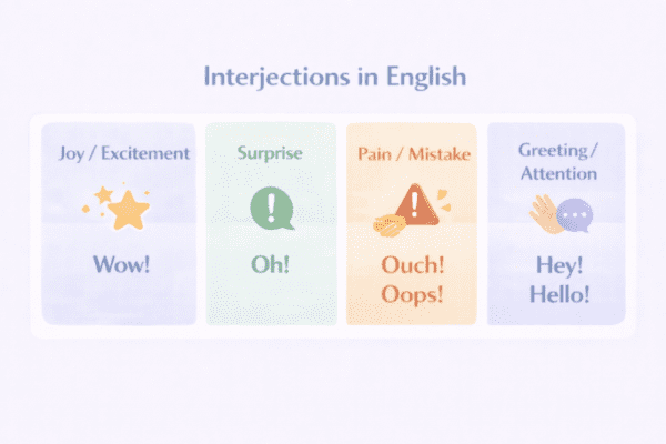 Interjections – Uses & Examples - Practice English Online