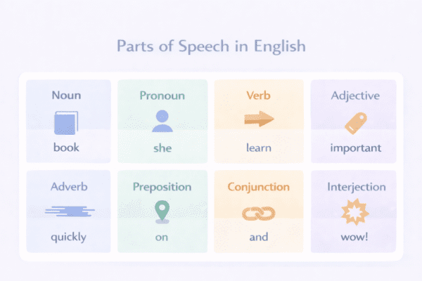 Parts of Speech – Definition, Types & Examples - Practice English Online