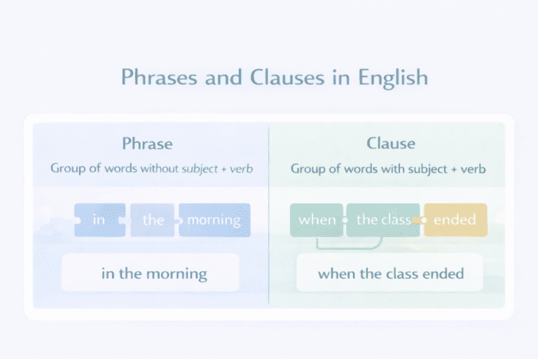 Phrases and Clauses – Definition, Types & Examples - Practice English ...