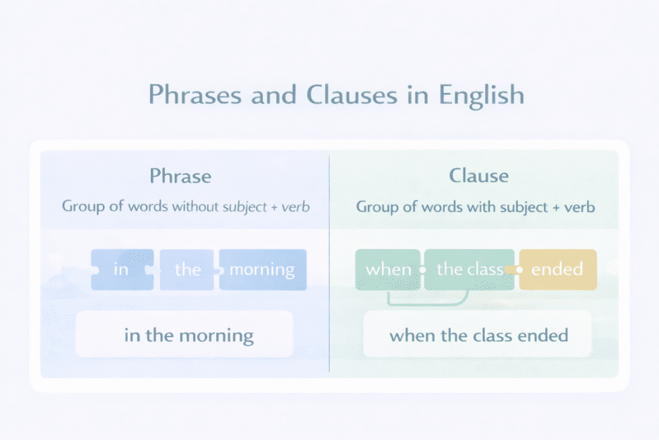 Phrases and Clauses – Definition, Types & Examples - Practice English ...