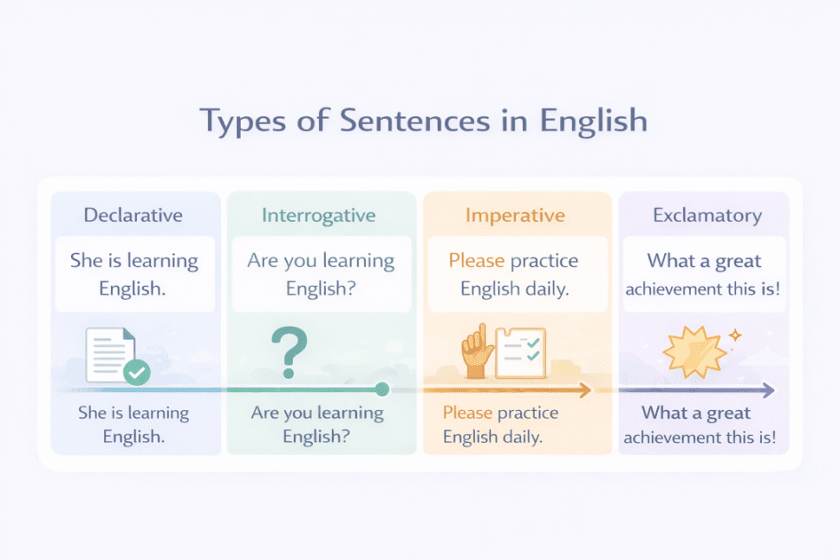 Types of Sentences in English – Declarative, Interrogative, Imperative ...